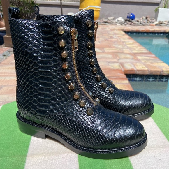 Jeffrey Campbell | Shoes | Jeffrey Campbell Black Leather Tonette Boot ...